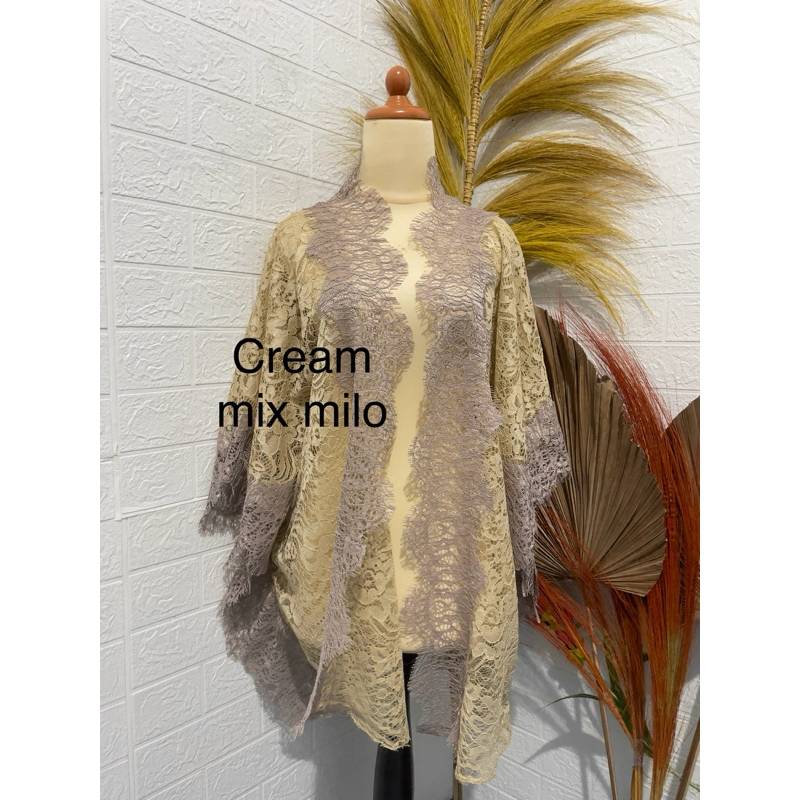 Jual Sale outer cardi brokat lace/cardigan brukat lace mix renda ...