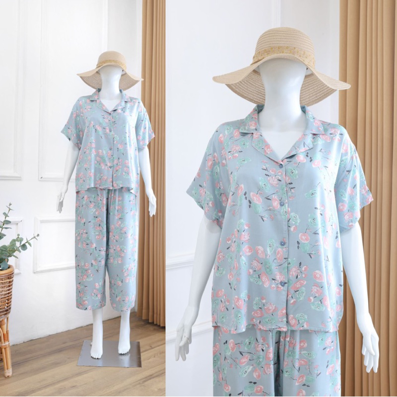 Jual COD PIYAMA PREMIUM LIDYA SET | ONE SET PAJAMAS | BAJU TIDUR PIYAMA KEKINIAN LENGAN PENDEK ...