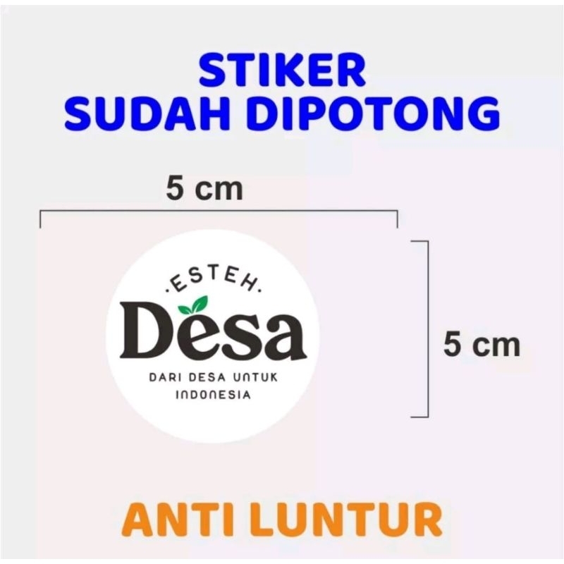 Jual stiker es teh desa 50 pcs | Shopee Indonesia