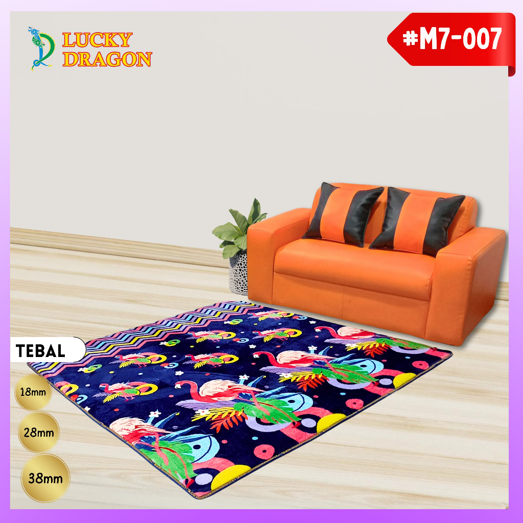 Jual Lucky Dragon Karpet Busa Malaysia Anti Slip / Ambal Malaysia Ukuran 220 x 200 cm Tebal 18 ...