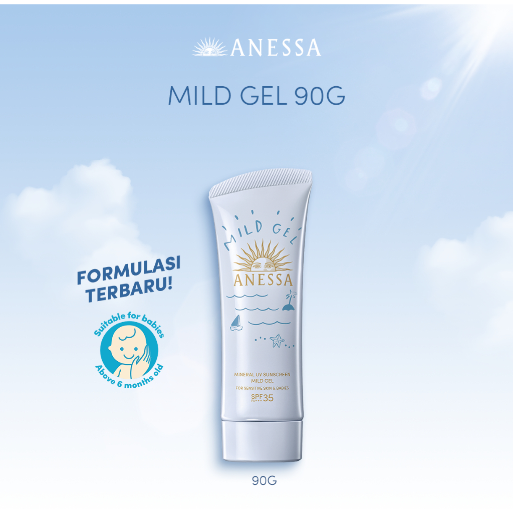 Jual Anessa - Moisture UV Sunscreen Mild Gel 90g - Sunscreen Kulit Normal / Kering SPF 35+ PA ...