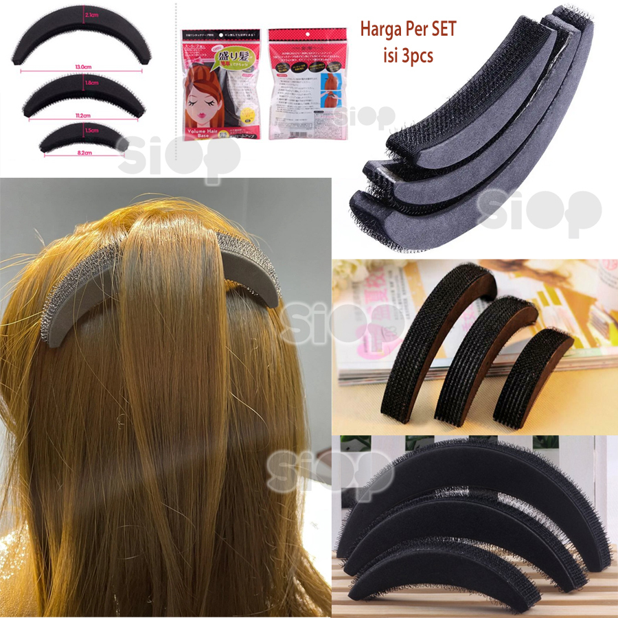 Jual F2T 3pcs SET Pad Penambah Volume Rambut Hair Bump Buffer Hair Puff ...