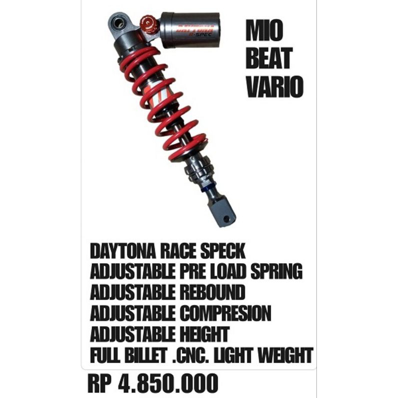 Jual SHOCKBREAKER SKOK DAYTONA RACE SPECK TANK REBOUND COMPRESION 310MM ...