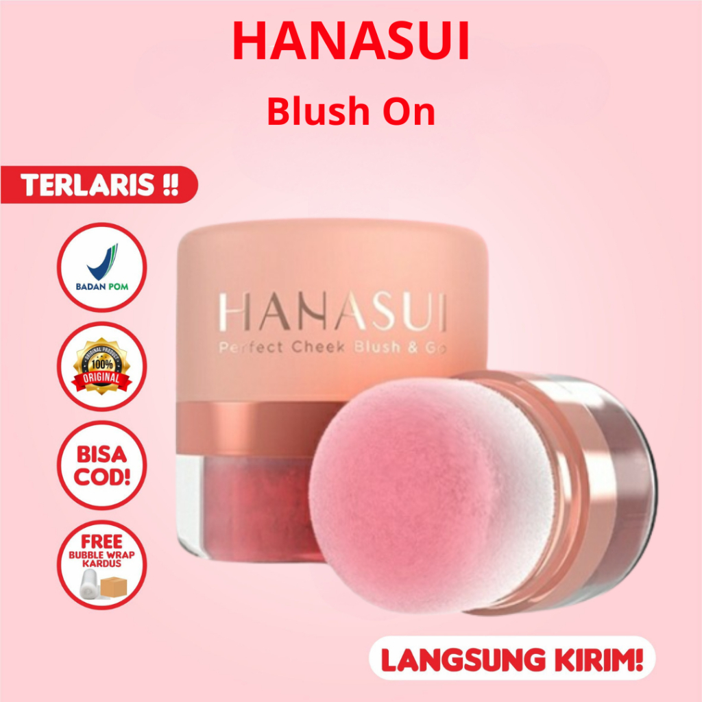 Jual HANASUI Perfect Cheek Blush & Go | Powder Blush On ORIGINAL ...