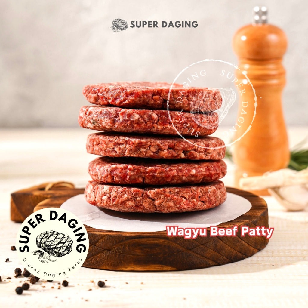 Jual Wagyu Beef Burger Patty Berbumbu 100g - Super Daging Pekanbaru ...