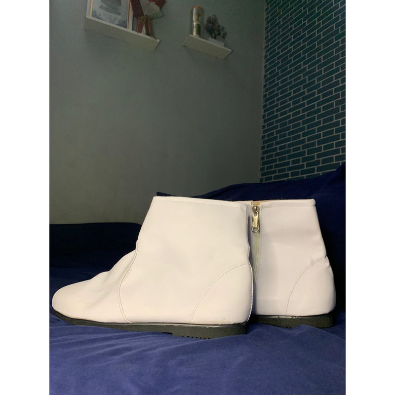 Jual SEPATU PASUKAN DRUMBAND | MARCHING BAND | BOOTS | CUSTOM | PUTIH ...