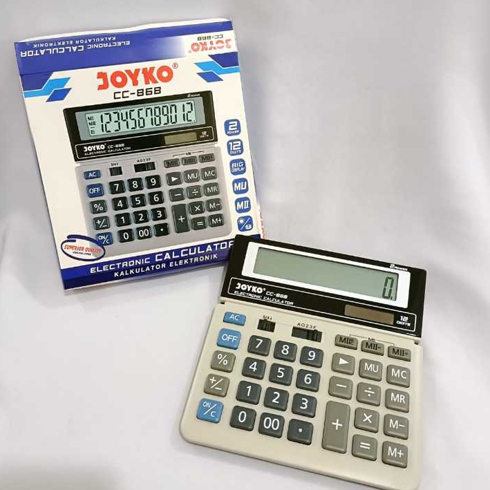 Jual Kalkulator bisnis CC 868 Joyko 12 Digit/Kalkulator Elektronik 2 ...