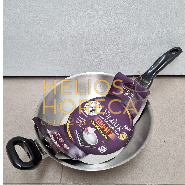 Jual Zebra Vitalux 3-ply Deep Wok 28cm Bakelite Wajan Kuali ...