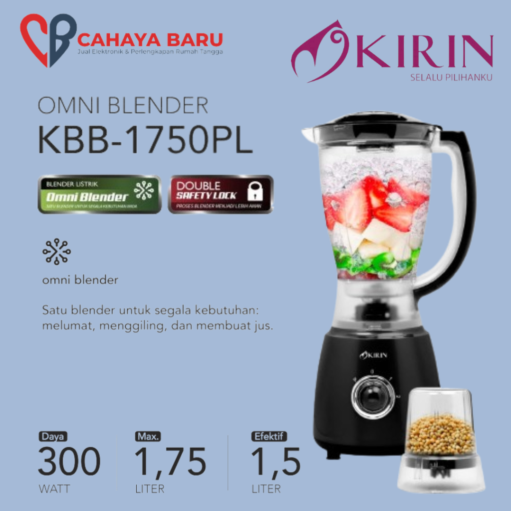 Jual KIRIN BLENDER KBB-1750PL | Shopee Indonesia
