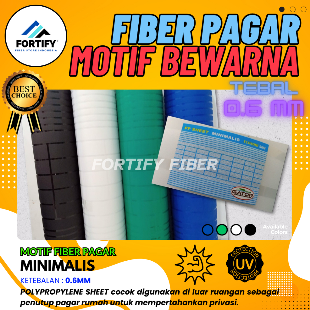 Jual Fiber Plastik Penutup Pagar Rumah Motif MINIMALIS | Shopee Indonesia
