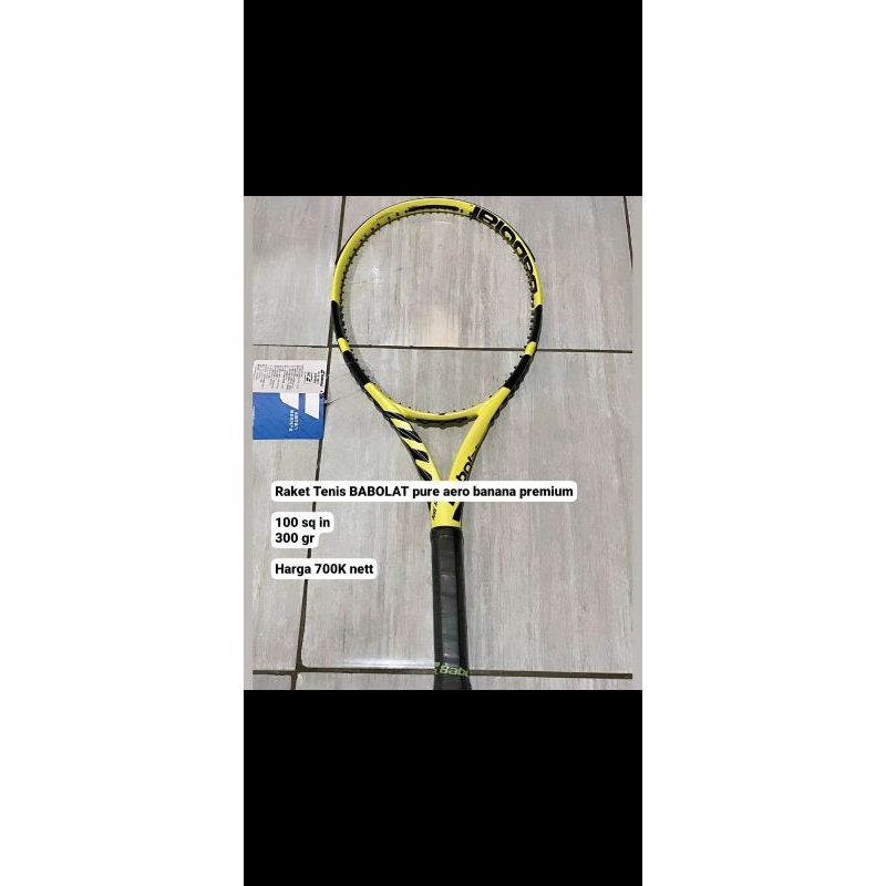 Jual raket tenis babolat pure aero banana premium | Shopee Indonesia