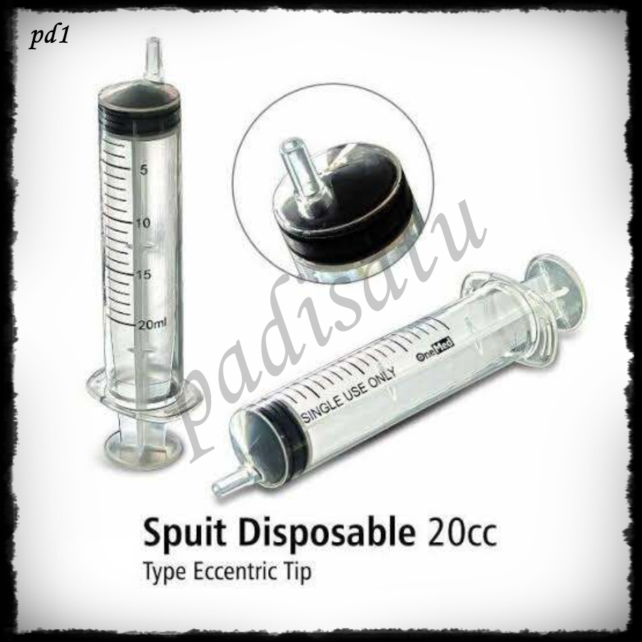 Jual Syringe 20 cc Spuit 20 cc Suntikan 20 ml Lubang Samping Refill ...
