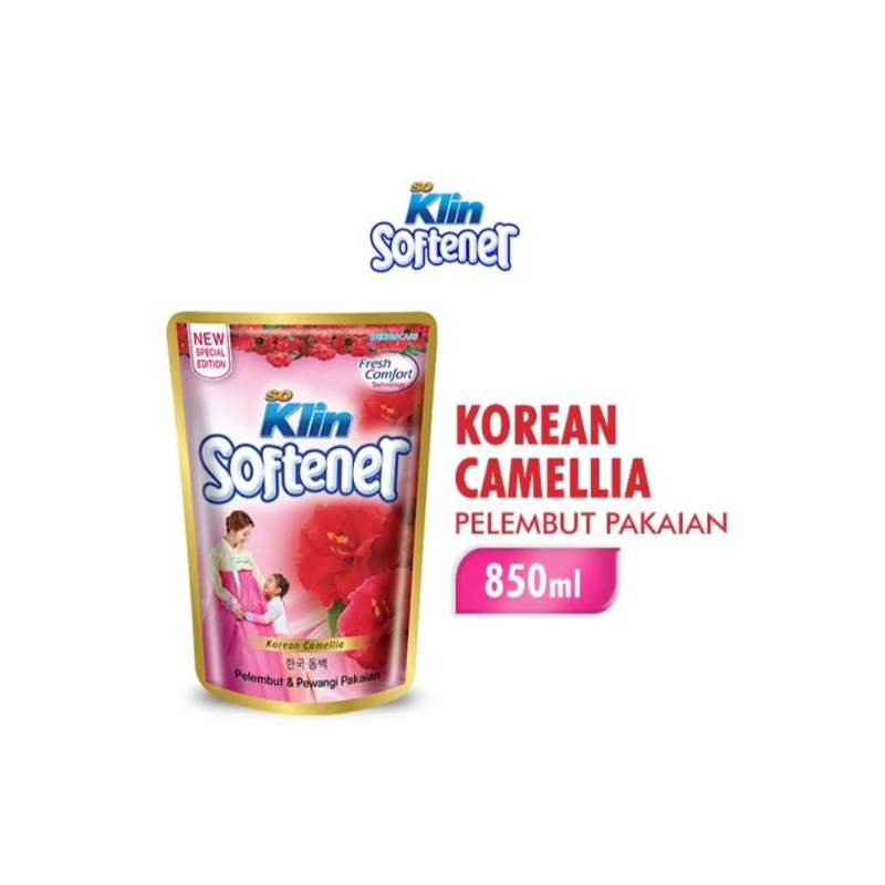 Jual So Klin Softener Korean Carmellia 850 Ml/Pelembut Pewangi Pakaian ...