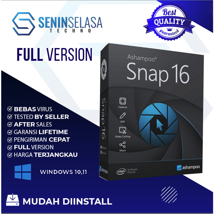 Jual Software Perekam Layar: Ashampoo Snap 16 [WIN] | Shopee Indonesia