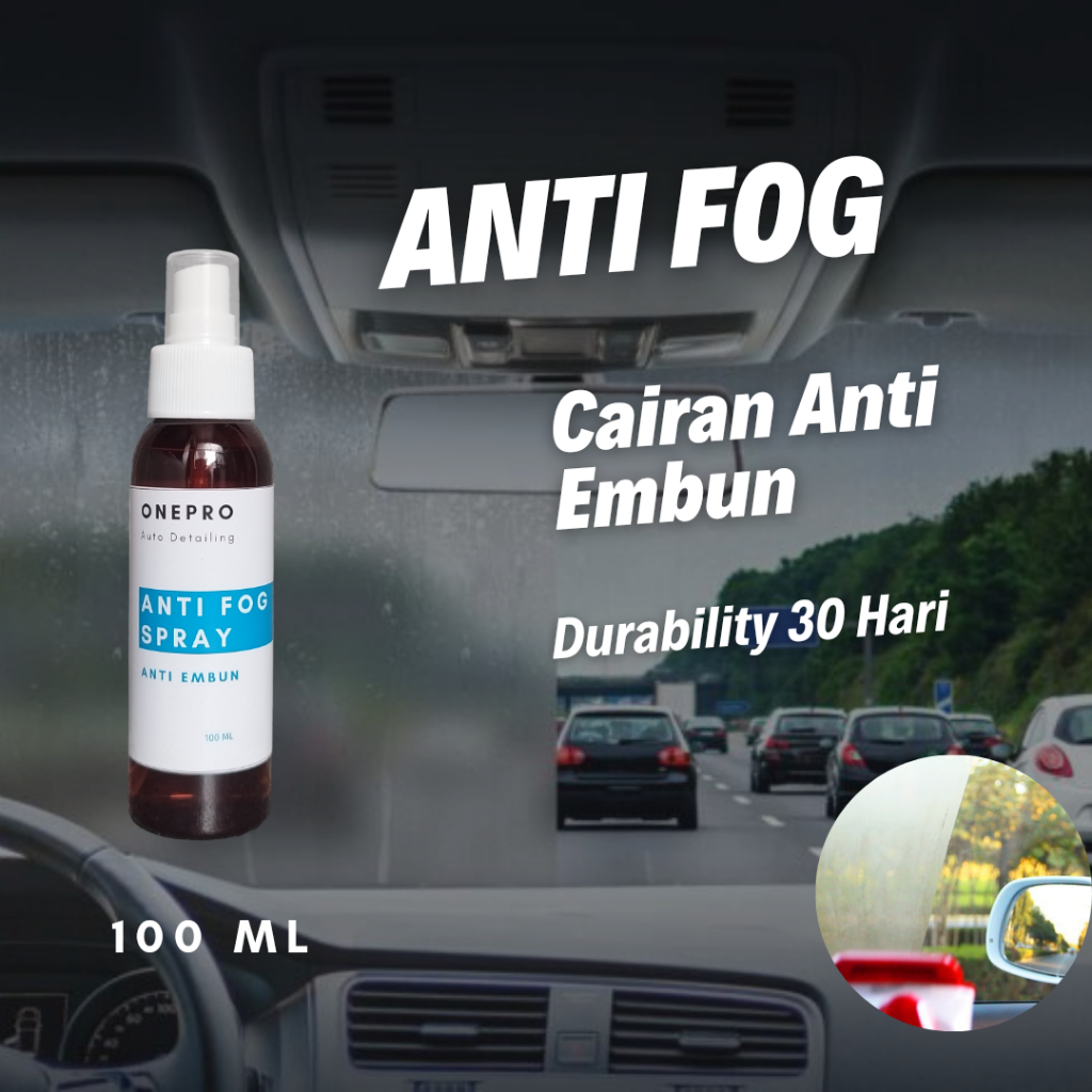 Jual ANTI FOG SPRAY | Cairan Anti Kabut | Anti Embun Kaca Mobil Visor Helm by ONEPRO | Shopee ...