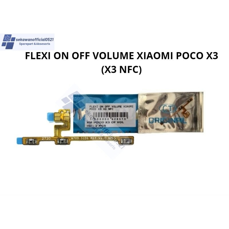 Jual Fleksibel On Off Volume XIAOMI POCO X3 (X3 NFC) Poco X3 Pro | Shopee Indonesia