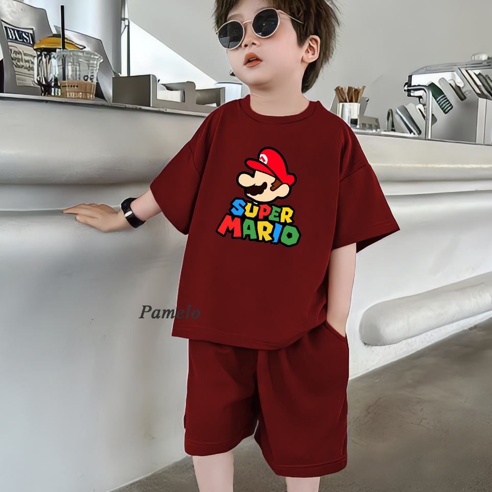 Jual Super Irit Pameloid Stelan Anak 61 Th Katun Combed Super Mario 2 ...