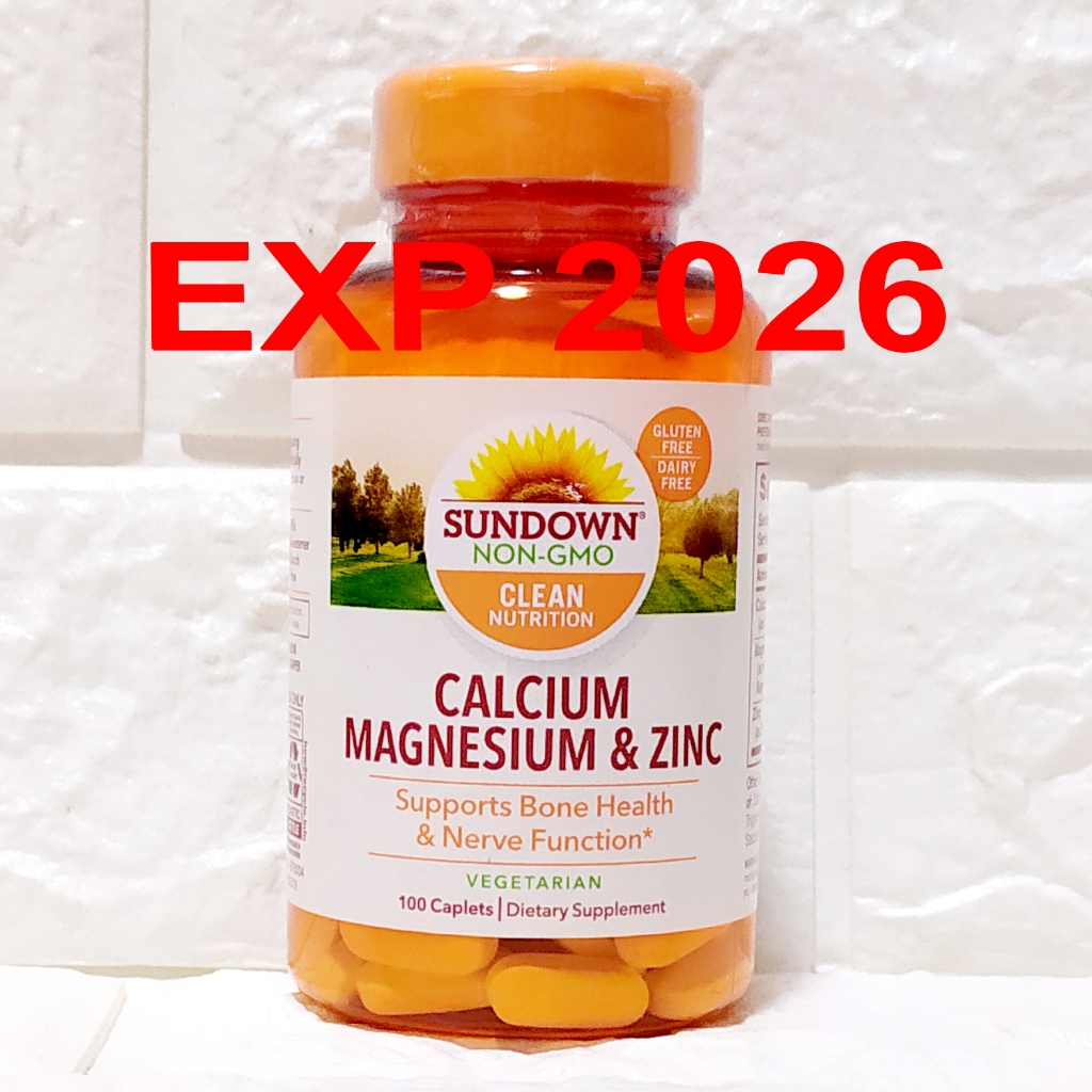 Jual Sundown Calcium Magnesium Zinc 100 Caps Sundown Calsium Magnesium ...