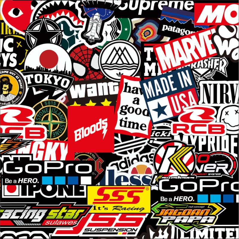Jual STICKER PACK CASUAL, HYPEBEAST, RACING | Shopee Indonesia
