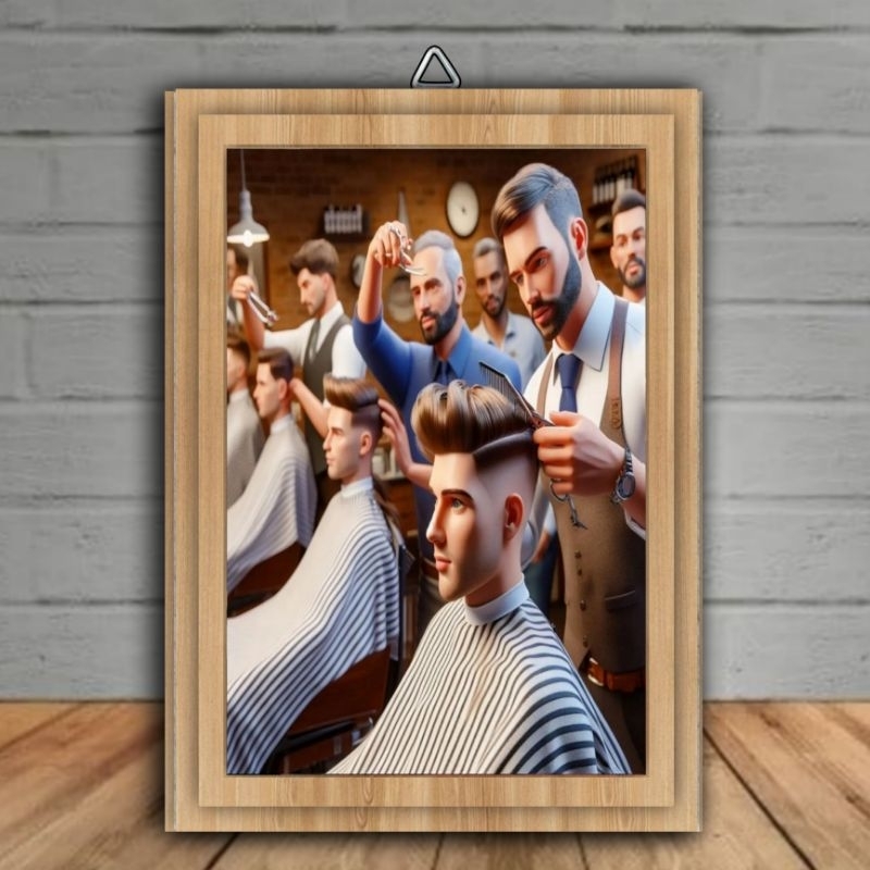 Jual POSTER KAYU MDF BARBERSHOP SALON PANGKAS RAMBUT | Shopee Indonesia
