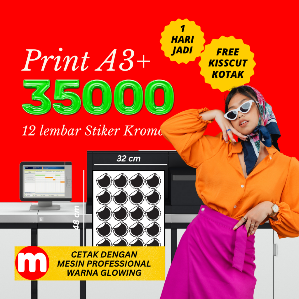 Jual Stiker Logo Label Makanan Minuman Bahan Sticker Bontak/Chromo ...