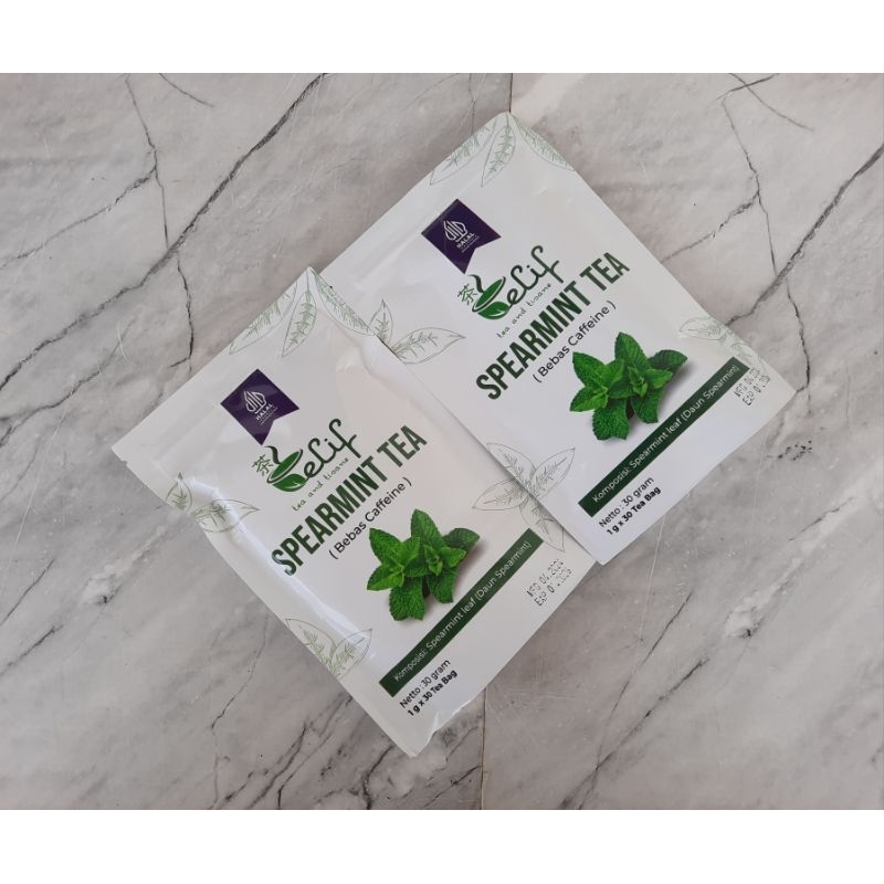 Jual Spearmint leaf tea 30 tea bags teh spearmint 30 kantong kemasan baru | Shopee Indonesia