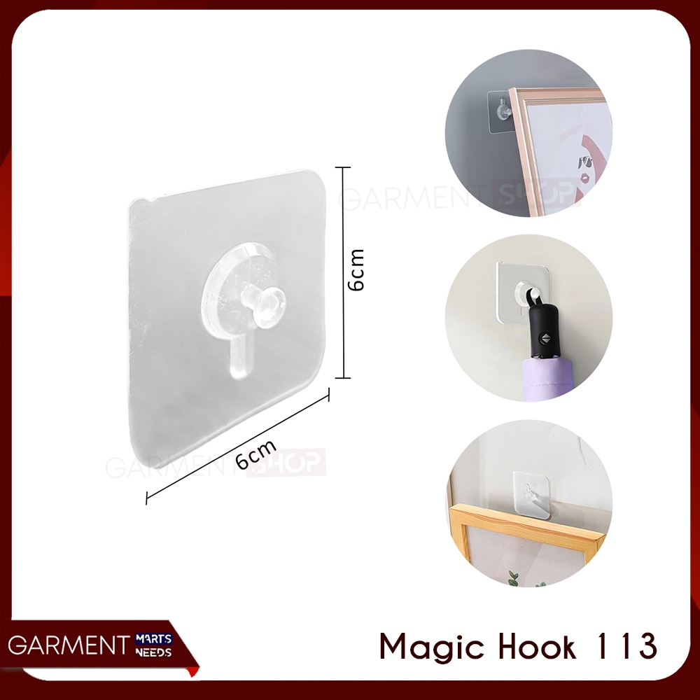 Jual Gantungan Tempel Magic Hook Cadangan Stiker Lem Kuat Dinding ...