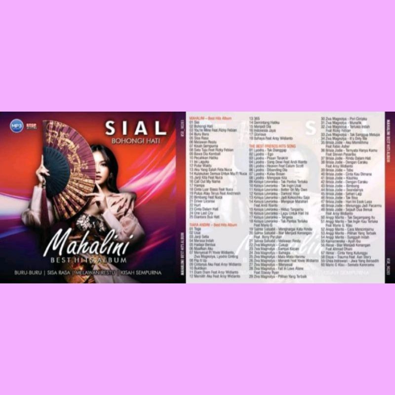 Jual Kaset Musik Audio Mp3 Lagu The Best Album Tiara Andini, Mahalini ...