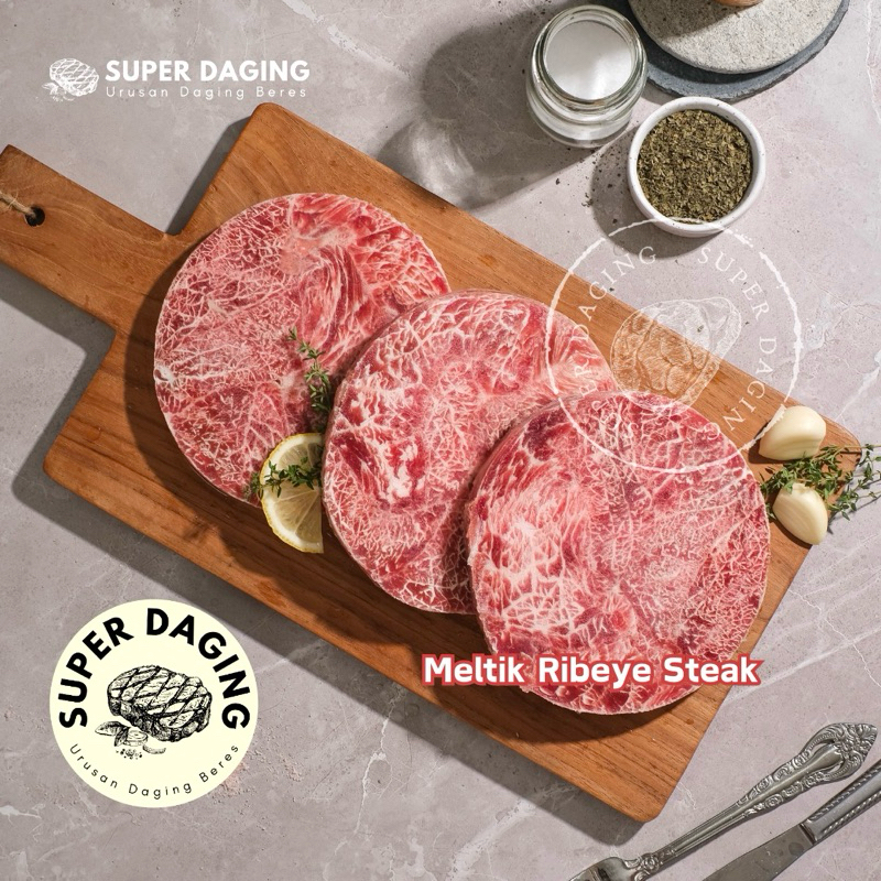 Jual Daging Steak Ribeye Beef Meltik 1kg - Super Daging Palembang ...