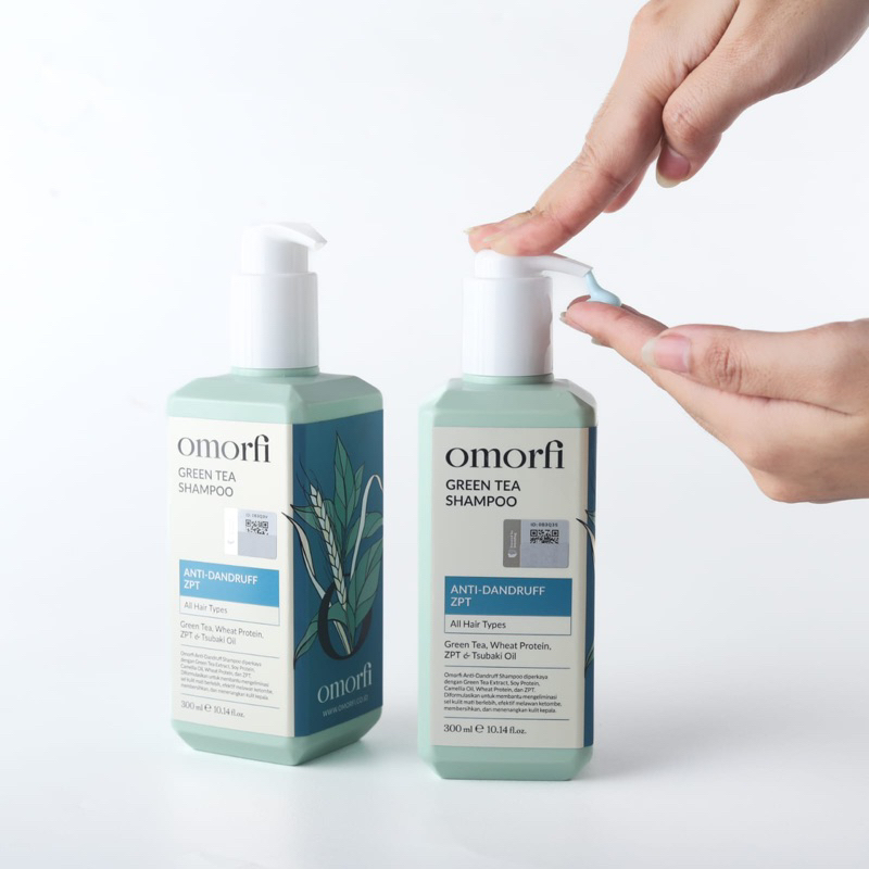 Jual READY ! OMORFI GREENTEA SHAMPOO ANTI DANDRUFF ORIGINAL | Shopee ...