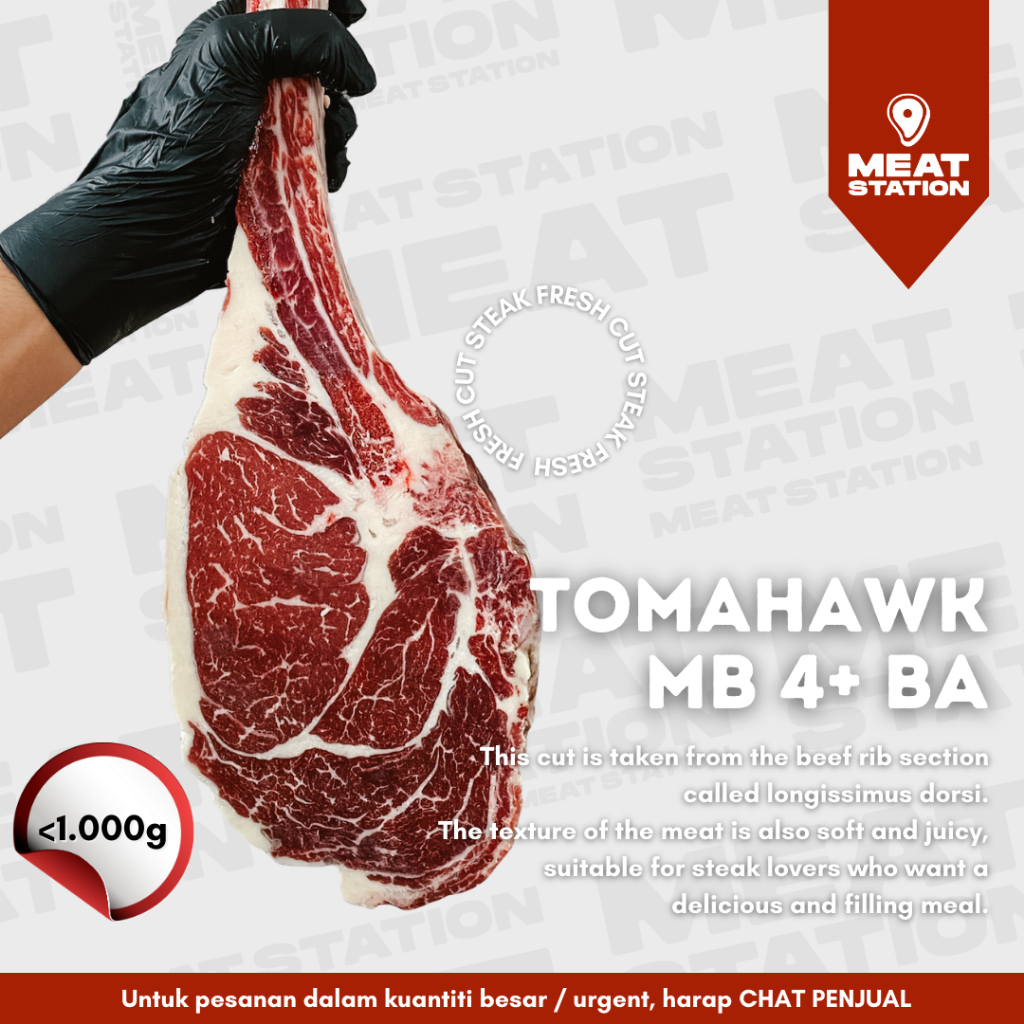 Jual Tomahawk MB 4+ Black Angus / Potong 1 Tulang / Beef Steak Import ...