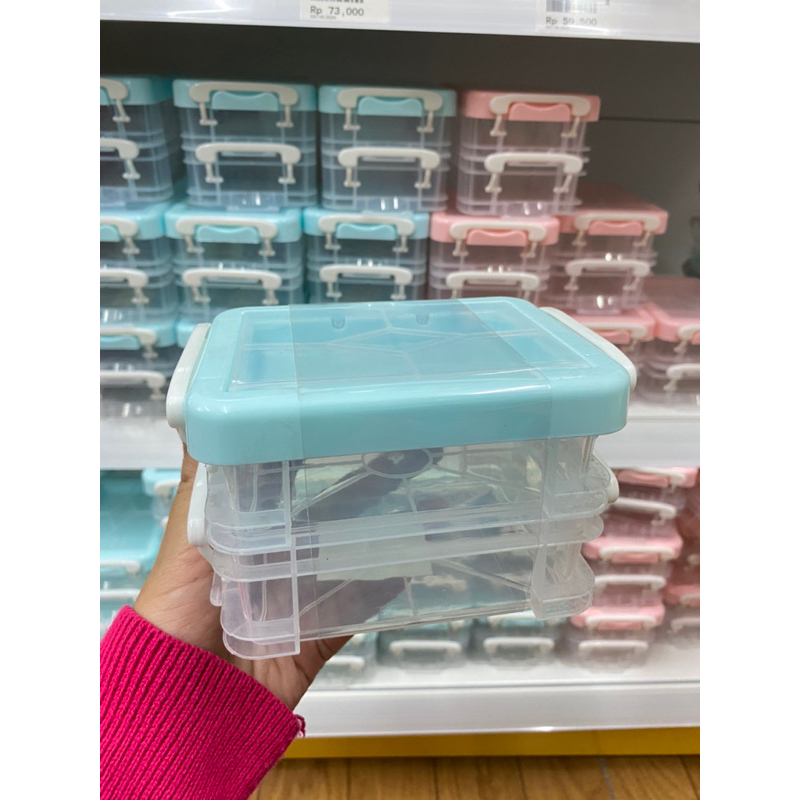 Jual READY MR DIY Box Photocard / kontainer box mini / mini Storage box ...