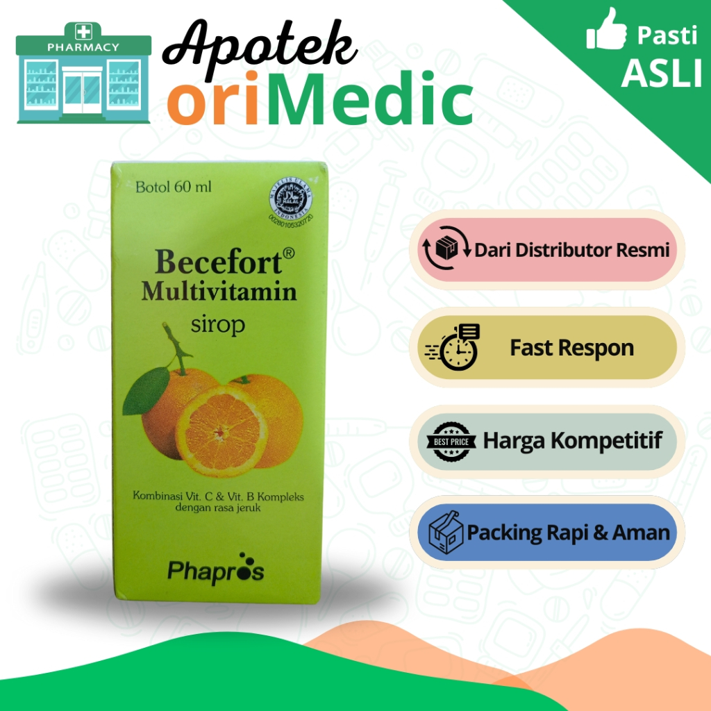 Jual Becefort Sirup 60 ml | Shopee Indonesia