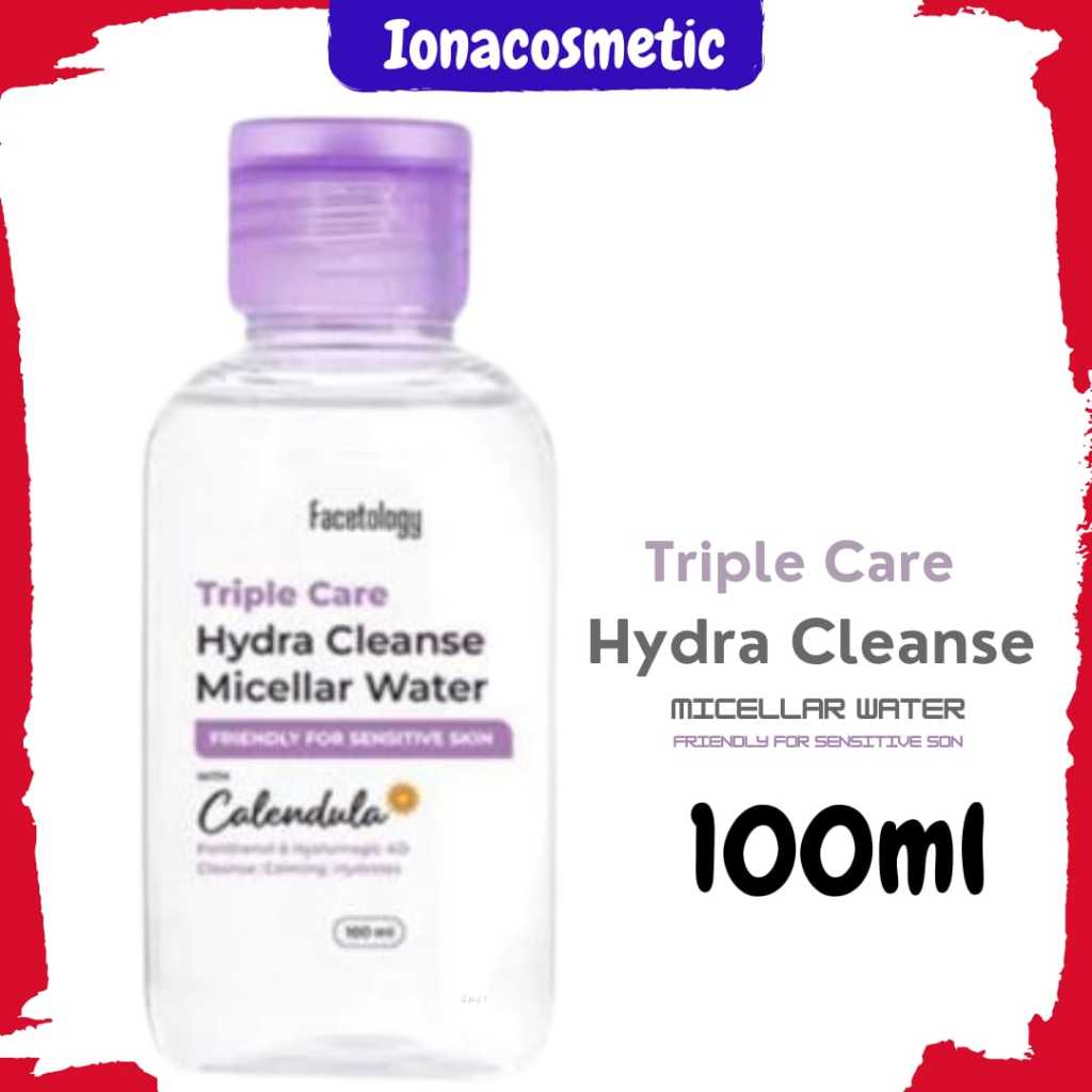 Jual Facetology Triple Care Hydra Cleanse Micellar Water 100 ml | Shopee Indonesia