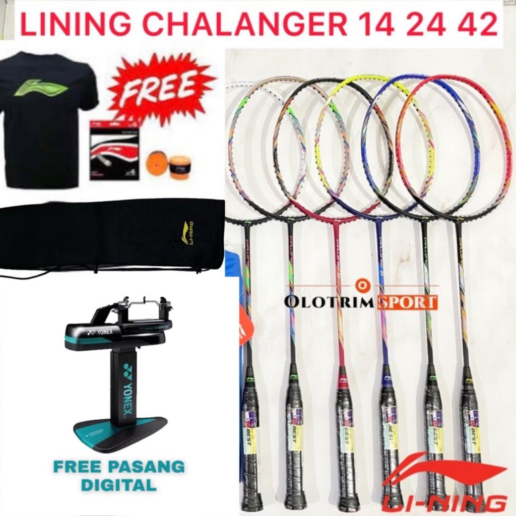 Jual Raket Badminton LINING CHALLENGER 15 24 42 BOOST CHALANGER ...