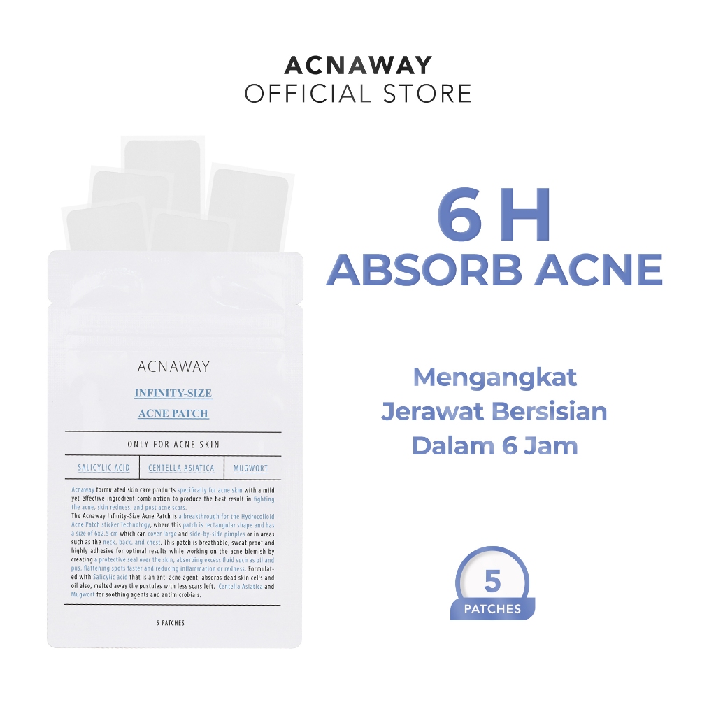 Jual ACNAWAY Infinity Acne Patch – Acne Patch Ukuran Besar 6x2.5cm ...