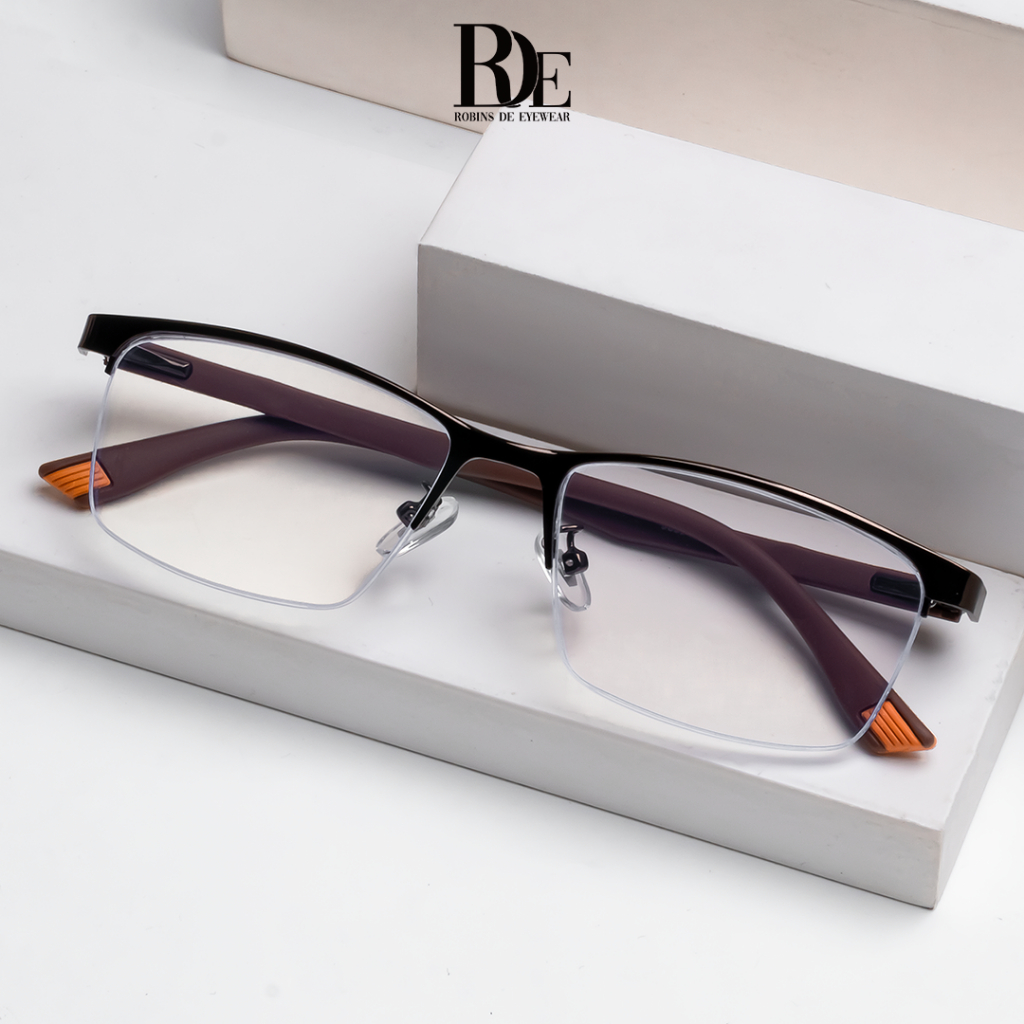 Jual ROBINS Kacamata Minus Semi Rimles Anti Radiasi Komputer Frame ...