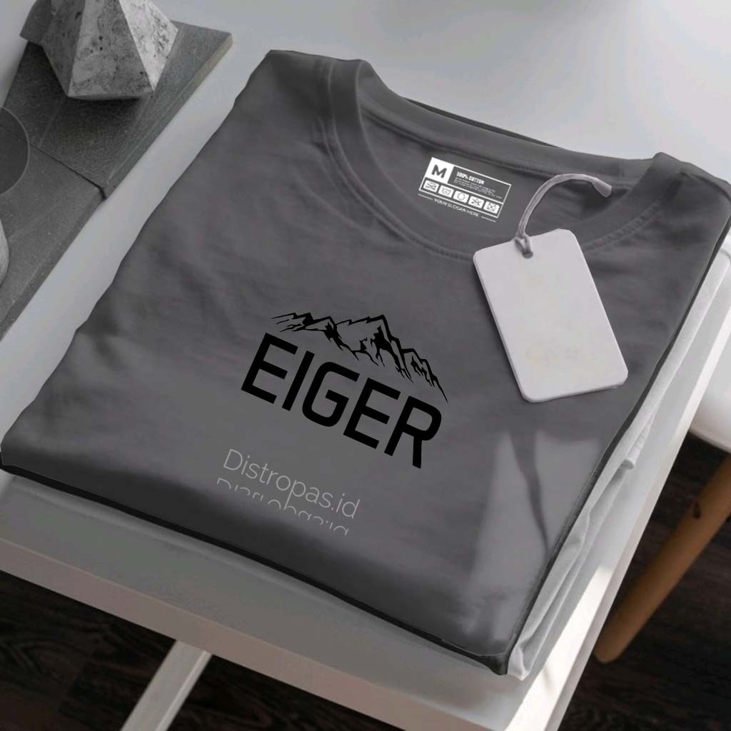 Jual BARU ....!!! Kaos Polos Distro Polos Distro E31 Gunung Text Hitam ...