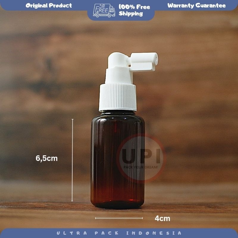 Jual Botol Hair Tonic Spray 60ml - BOTOL PET TUBULAR 60ML AMBER ...