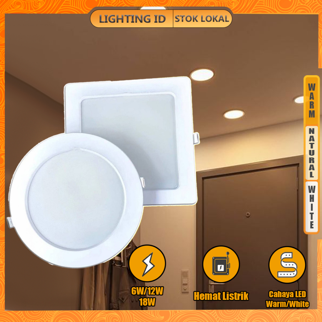 Jual Lampu Downlight LED Panel Lampu Luar Plafon Lampu Koridor Lampu ...