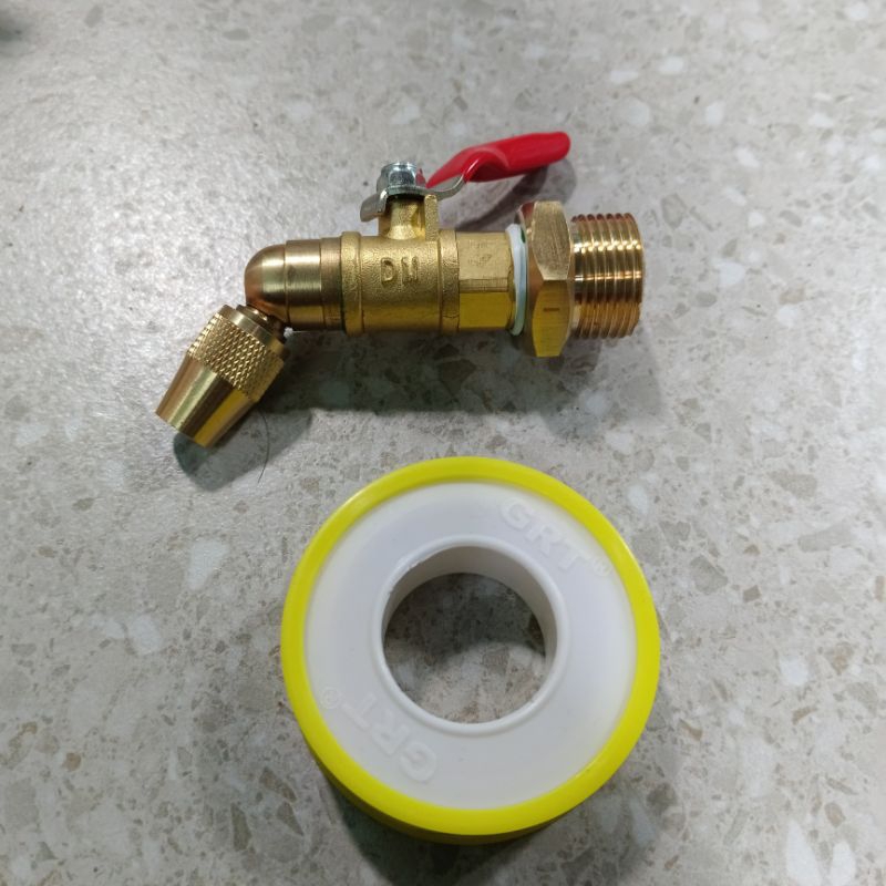 Jual Kran steam ac nozzle bengkok drat M22 | Shopee Indonesia