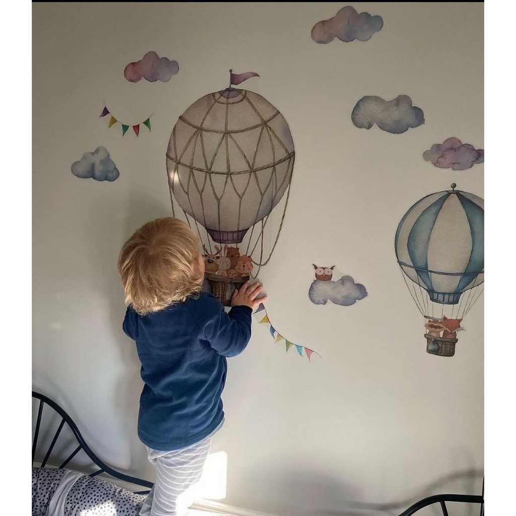 Jual Stiker Dinding Kamar Tidur Aesthetic Kamar Anak Balon Lucu ...