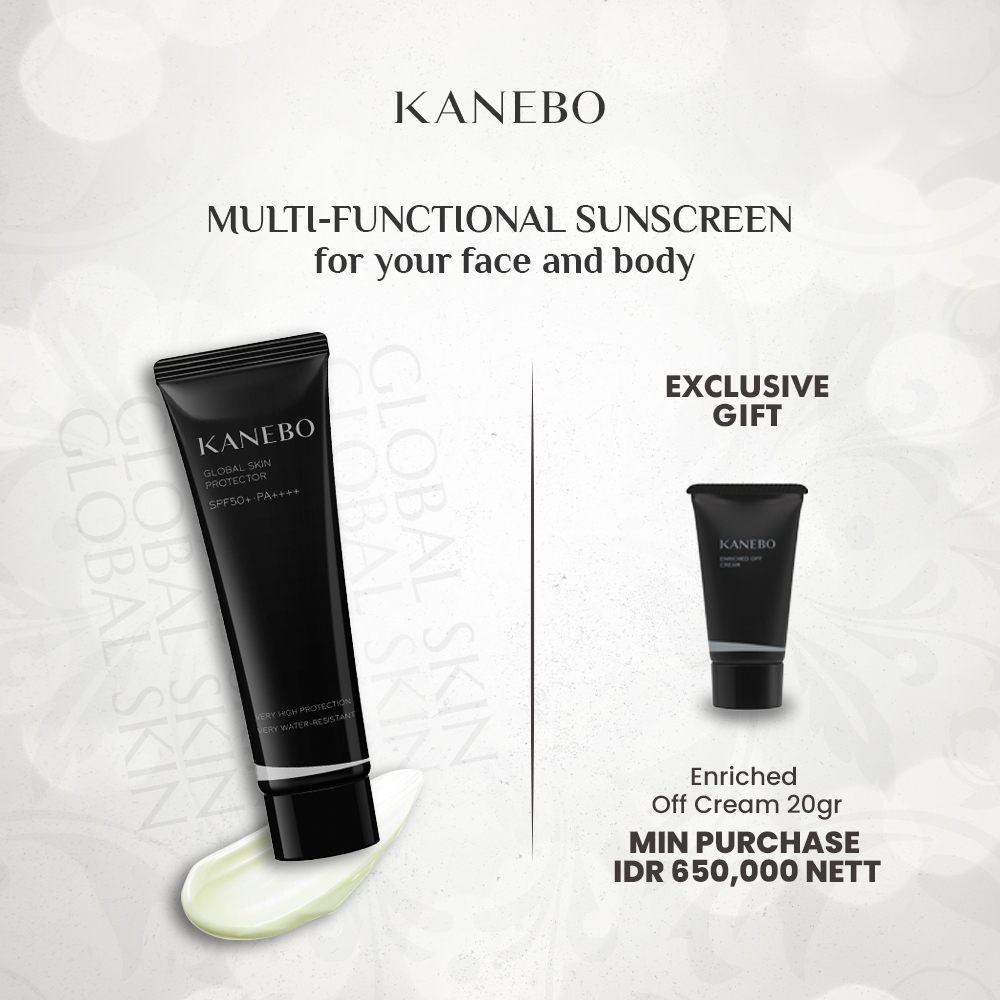 Jual KANEBO Global Skin Protector A Sunscreen SPF 50 60ml | Shopee Indonesia