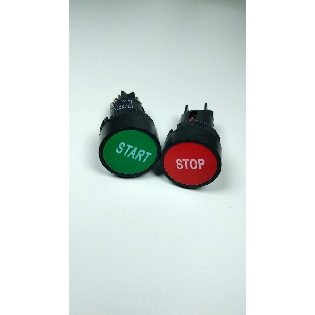 Jual Push Button Tombol 22mm XB2 Start Hijau/Stop Merah | Shopee Indonesia