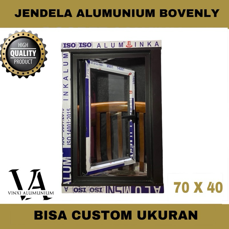 Jual Jendela Alumunium Bovenly 70x40 | Shopee Indonesia