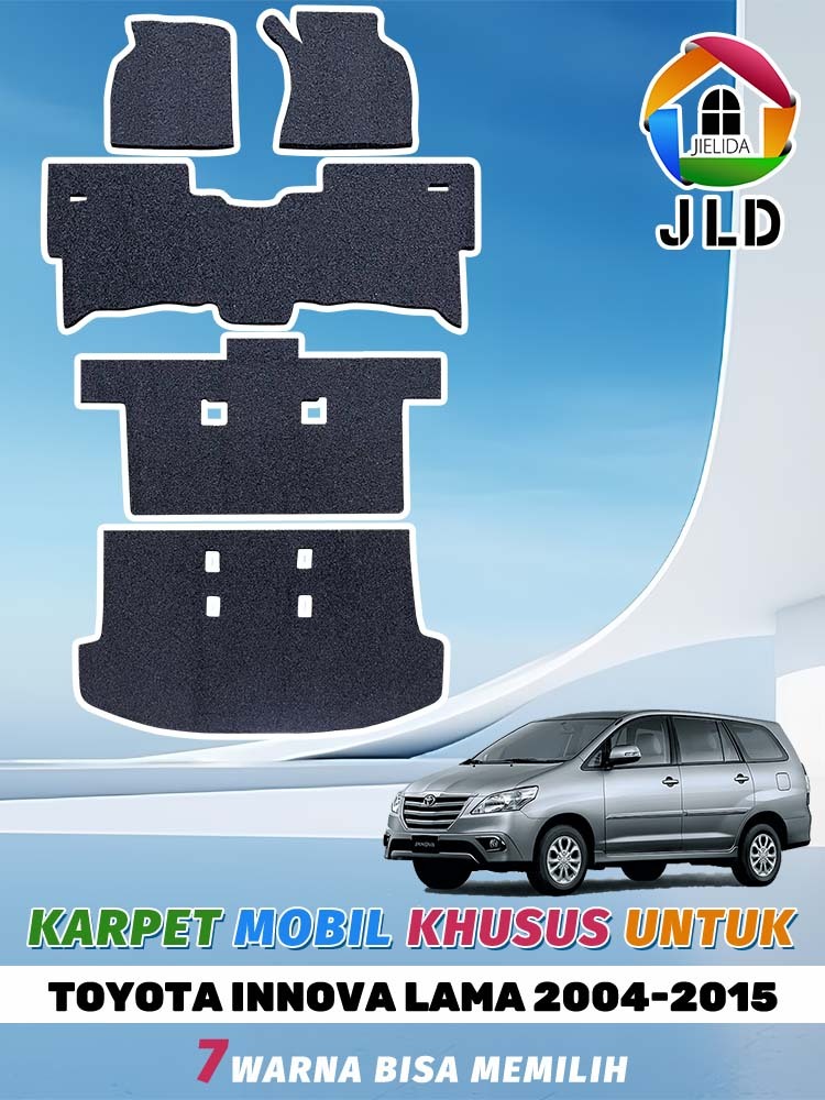 Jual JIELIDA Karpet Mobil Custom INNOVA LAMA 2004-2015 (3 Baris dan ...