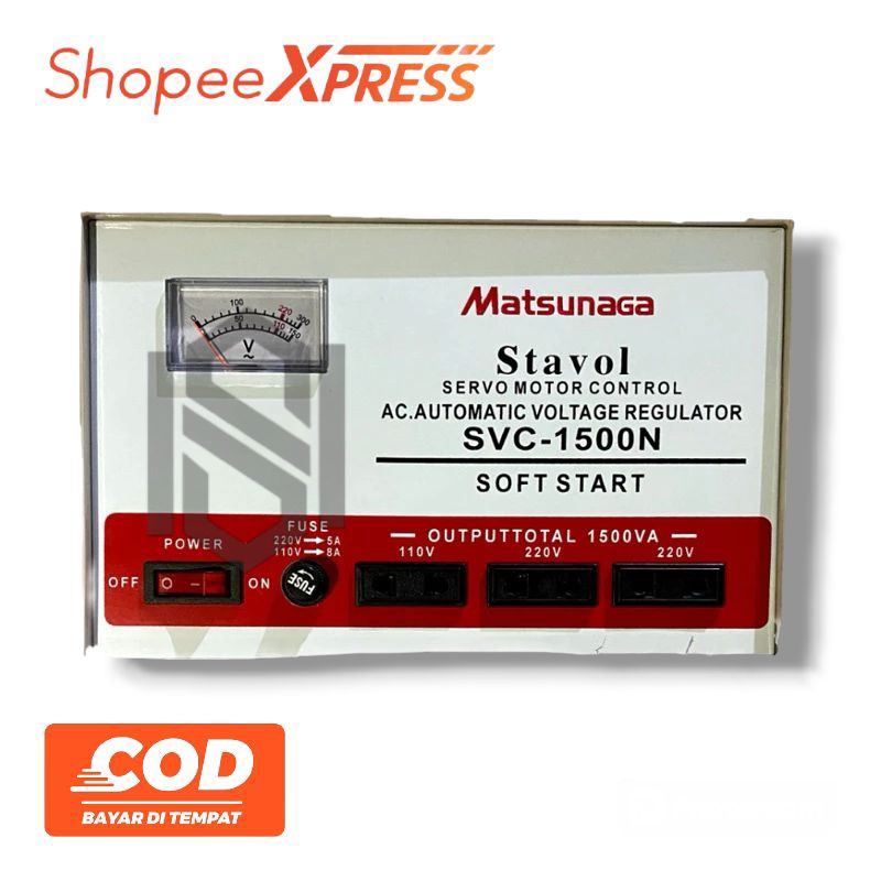 Jual Stavolt Stabilizer 1500 Watt MATSUNAGA | Shopee Indonesia