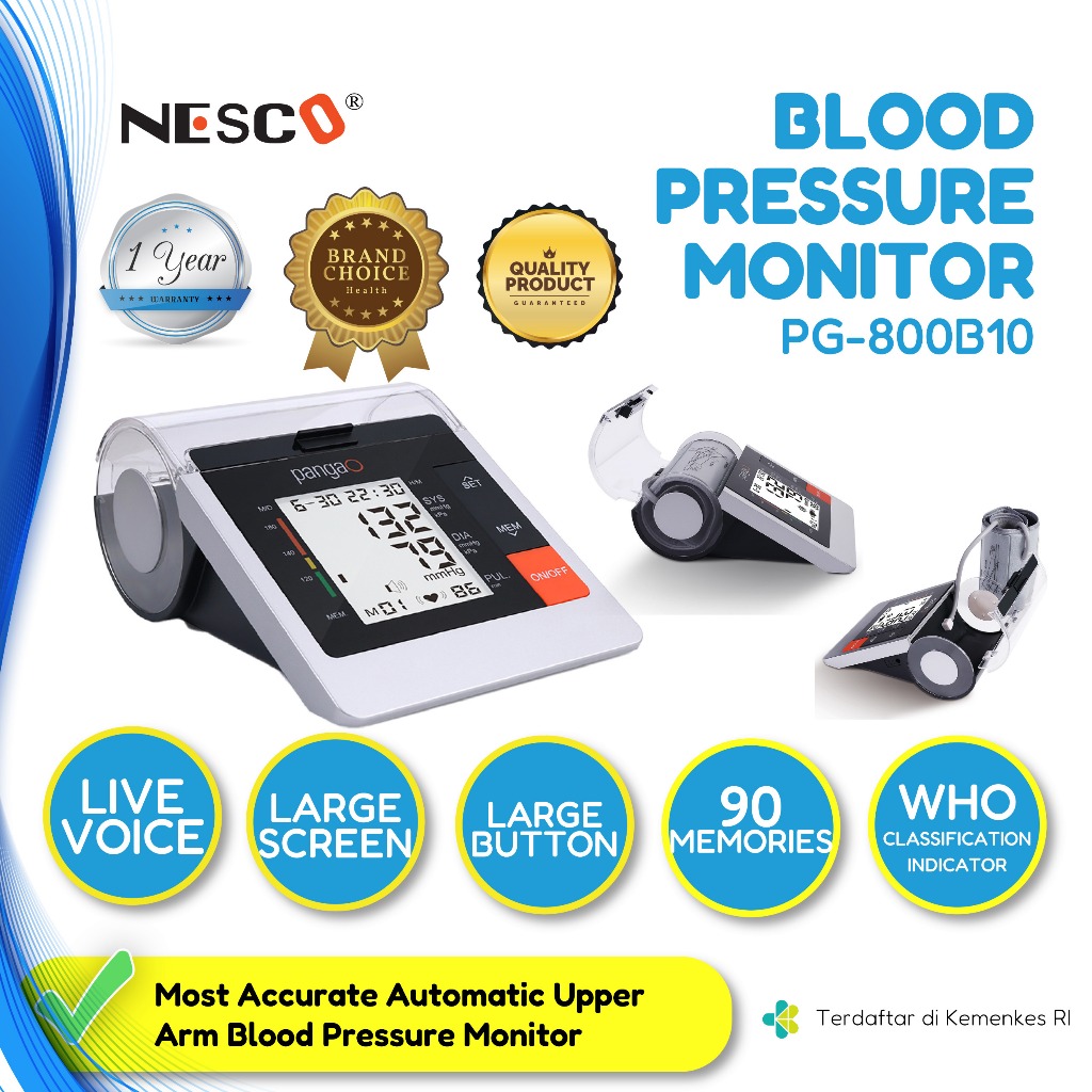 Jual PANGO Blood Pressure Monitor, ALAT CEK TENSI METER TYPE PG-800B10, Pango Blood Pressure ...