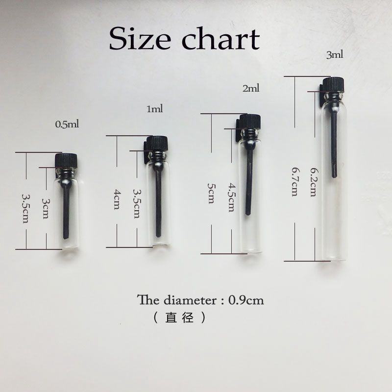Jual Botol Parfum Vial Tester 0.5ml 1ml 2ml 3ml Kaca Stik Edisi ...