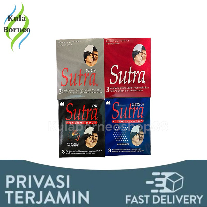 Jual KONDOM SUTRA MERAH / HITAM OK / BIRU GERIGI / ISI 3 | Shopee Indonesia